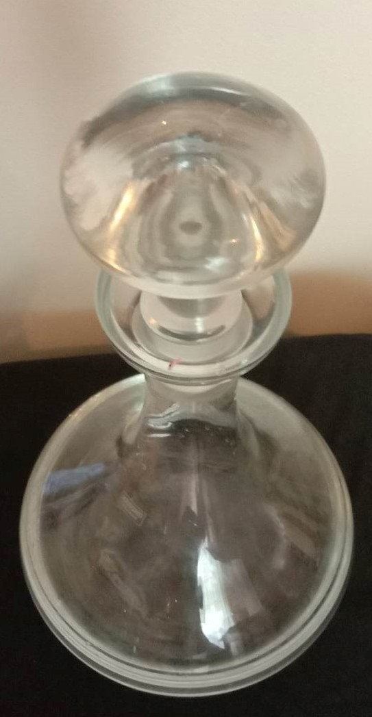 Vintage Krosno Hand Blown Glass Ship Decanter 30cm Tall Wine Decanter ...