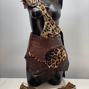 Queen of the Forest Costume, Wildlife Costume, Warrior Dress, Fur ...