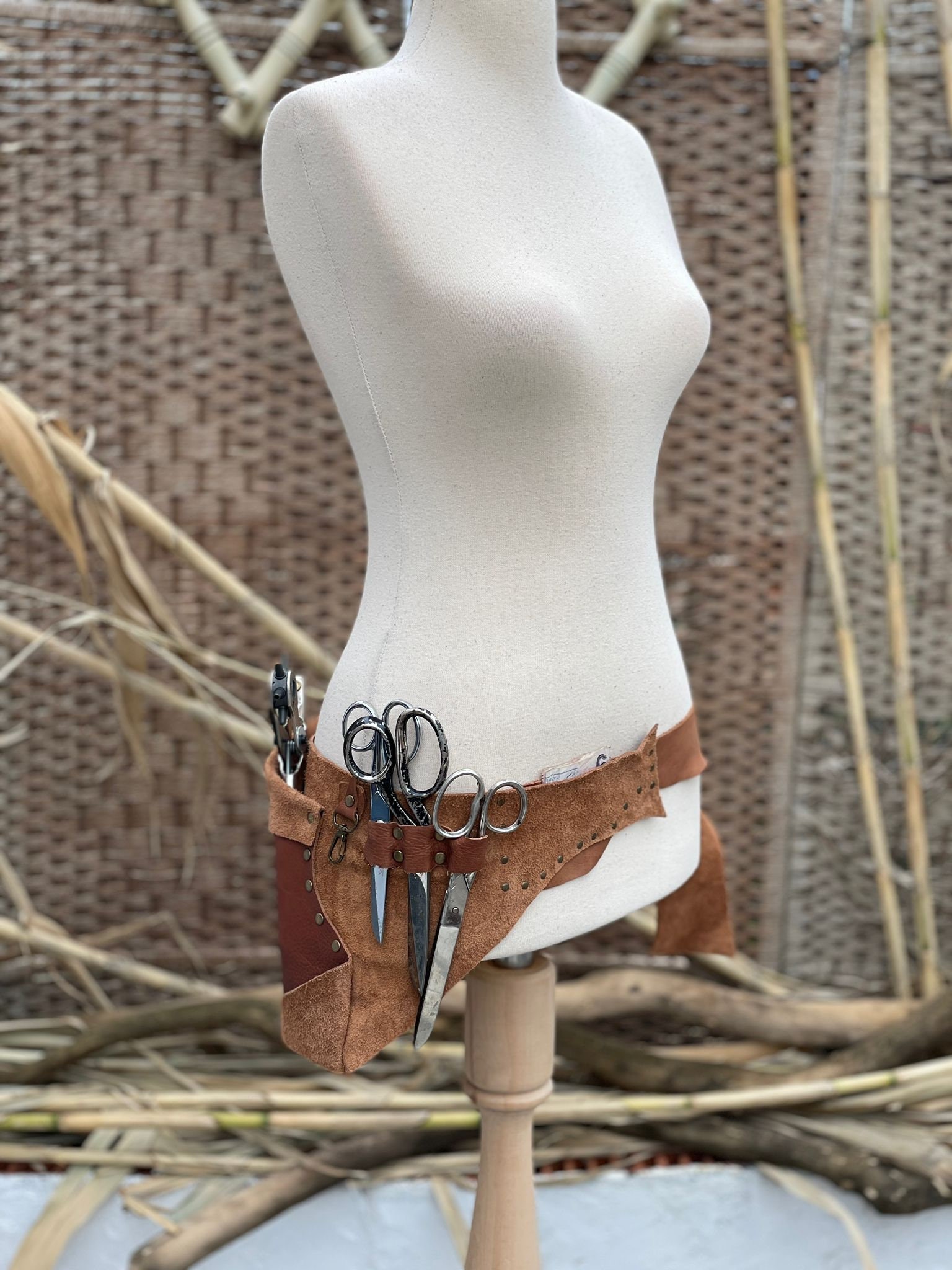 Personalized Brown Leather Tool Belt, Wrench Holder, Craft Tool Belt ...