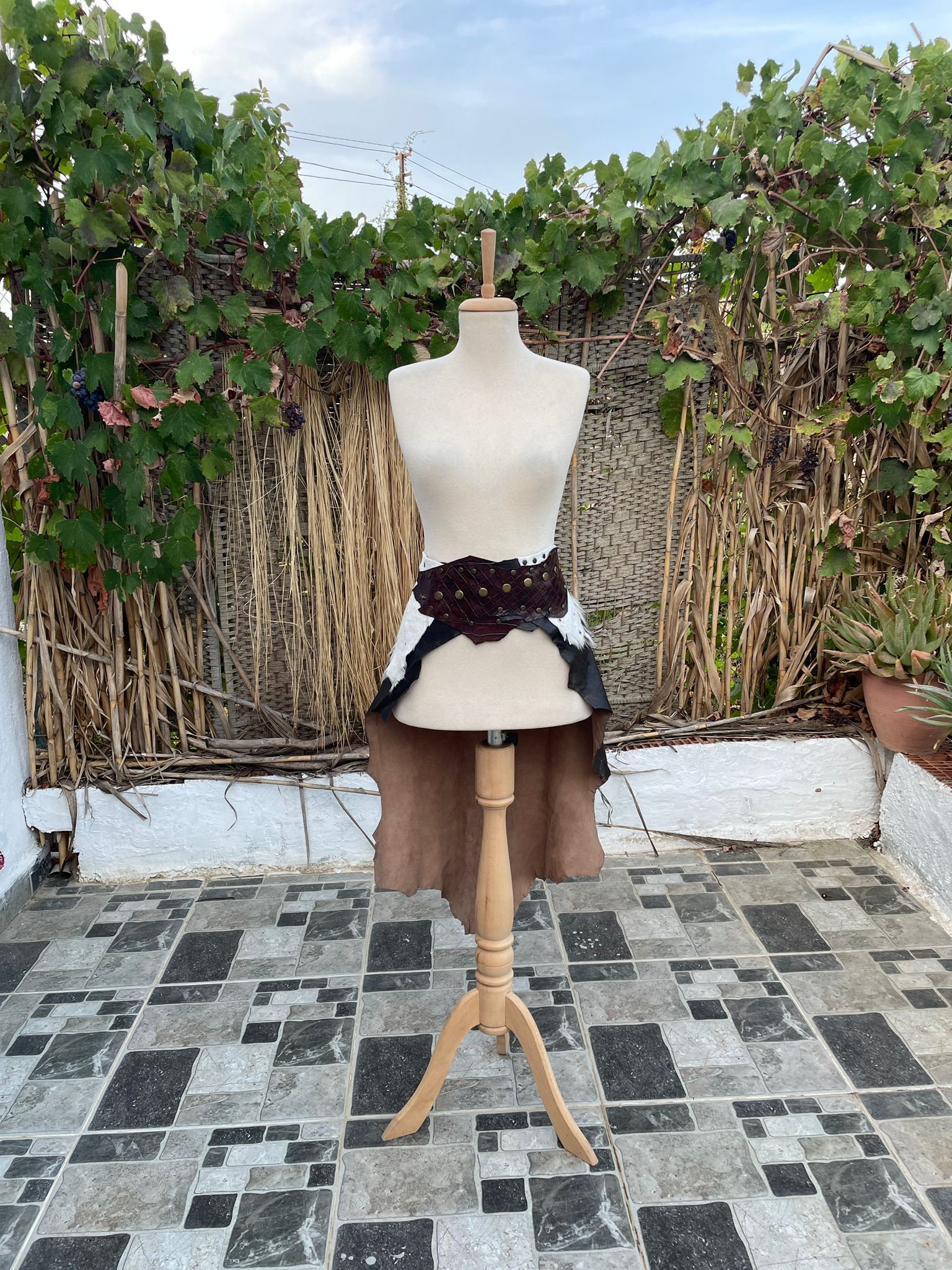 Leather Skirt,barbarian Costume,viking Costume,viking Clothes,tribal ...