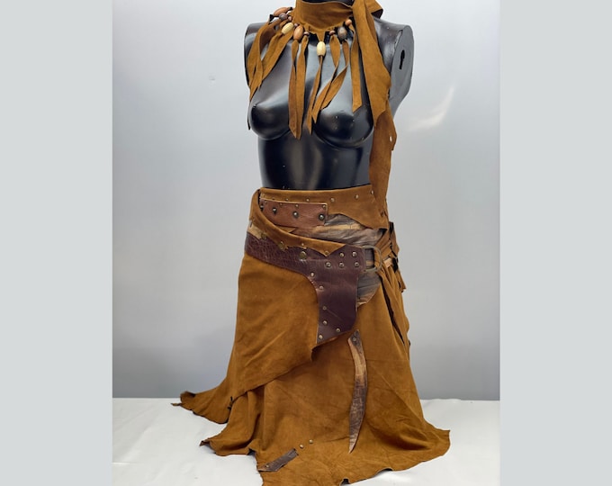 Leather Skirt, Barbarian Costume, Viking Costume, Viking Clothes ...