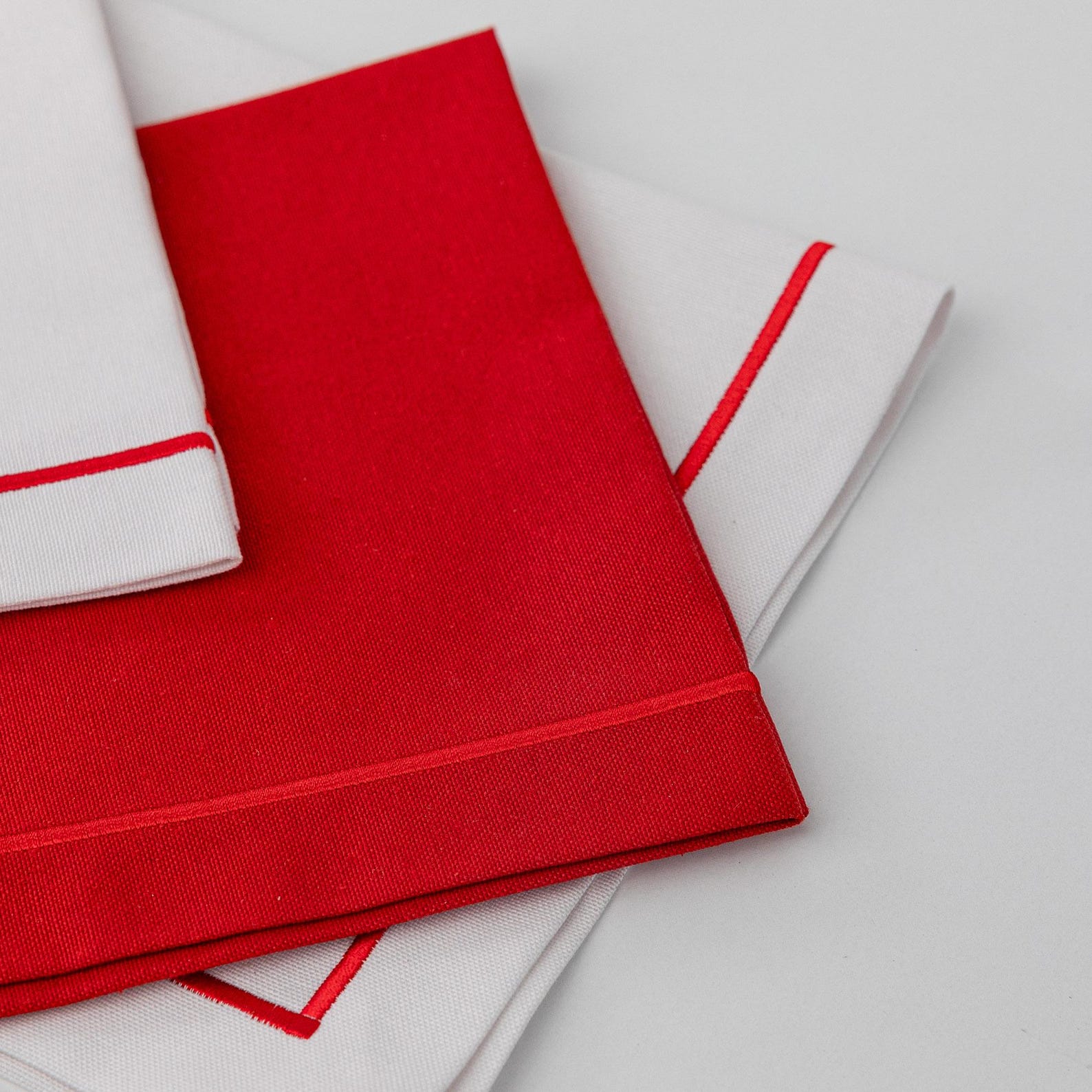 Embroidered Napkins- Cotton Cloth Napkins-decorative Table Napkin-heart ...