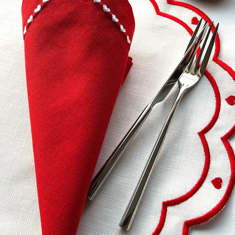 Round Red Placemats - Etsy