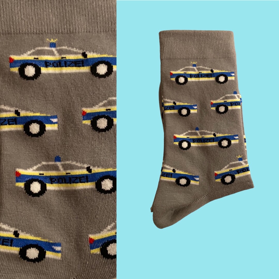 Socks "police 1" Grey, Maruschko Socks, Women's and Men's Sizes 36-41 ...