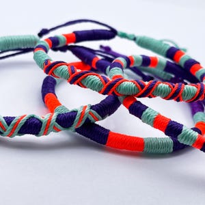 Braided Rope Bracelet Set of 4: Custom Fit Boho Friendship Jewelry - Etsy