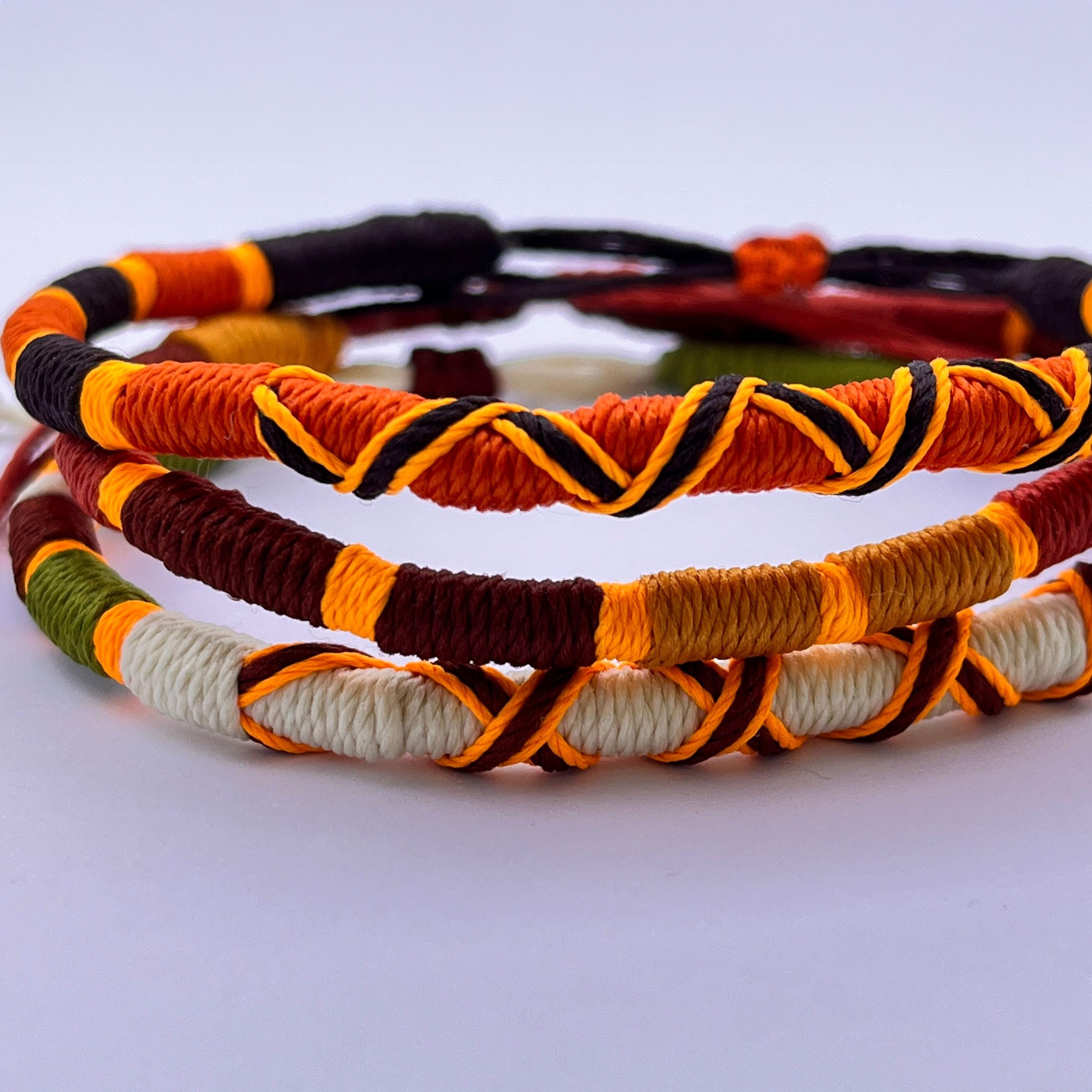 Adjustable Rope Bracelet Set: Braided Boho Jewelry, Customizable Fit - Etsy