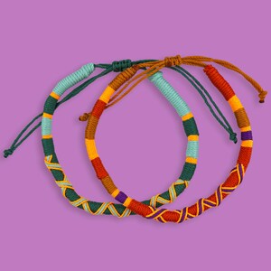 Custom Rope Bracelet for Men Women Kids – Adjustable Boho String ...