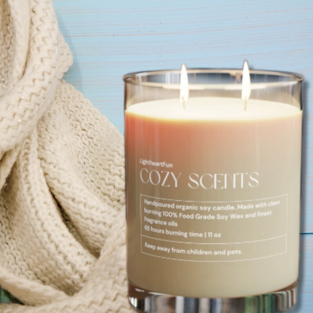 Fall Candle Candle Gift Cozy 11 Oz. Container Candle - Etsy