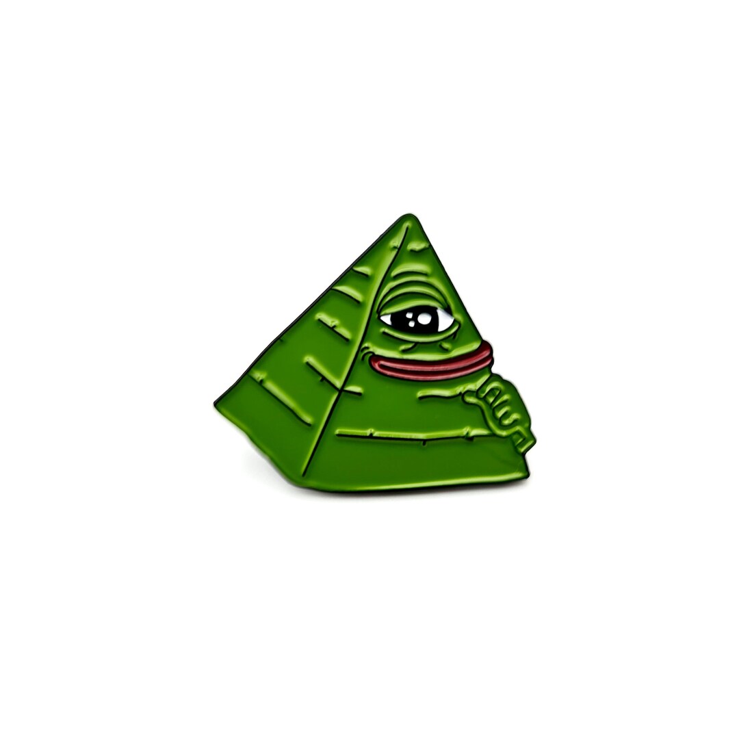 Pin Meme FROG Pyramid Illuminati Power Frog - Etsy