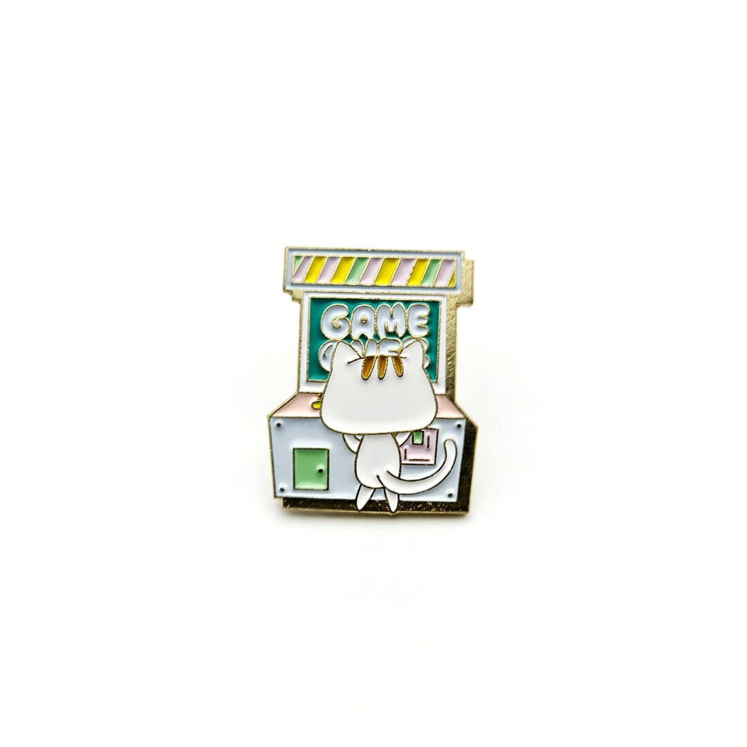Pin Cat Game Over Retro Arcade - Etsy