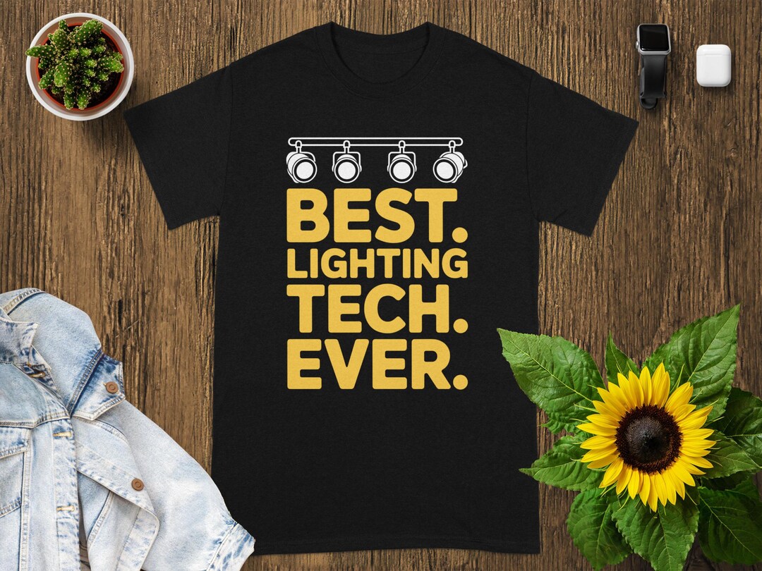 Lighting Tech Shirt Stage Lighting Technician Tee Live Event Crew Gift ...