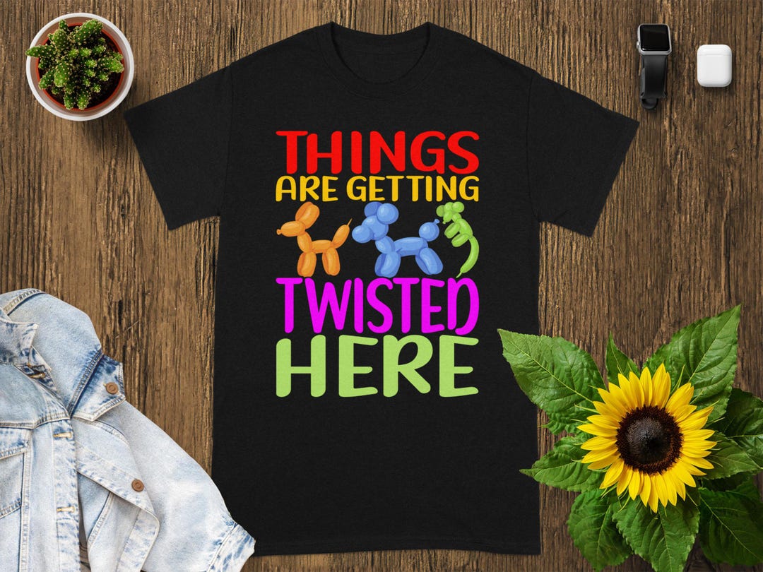 Balloon Twisting Art T-shirt Fun Balloon Animal Design Shirt for All ...