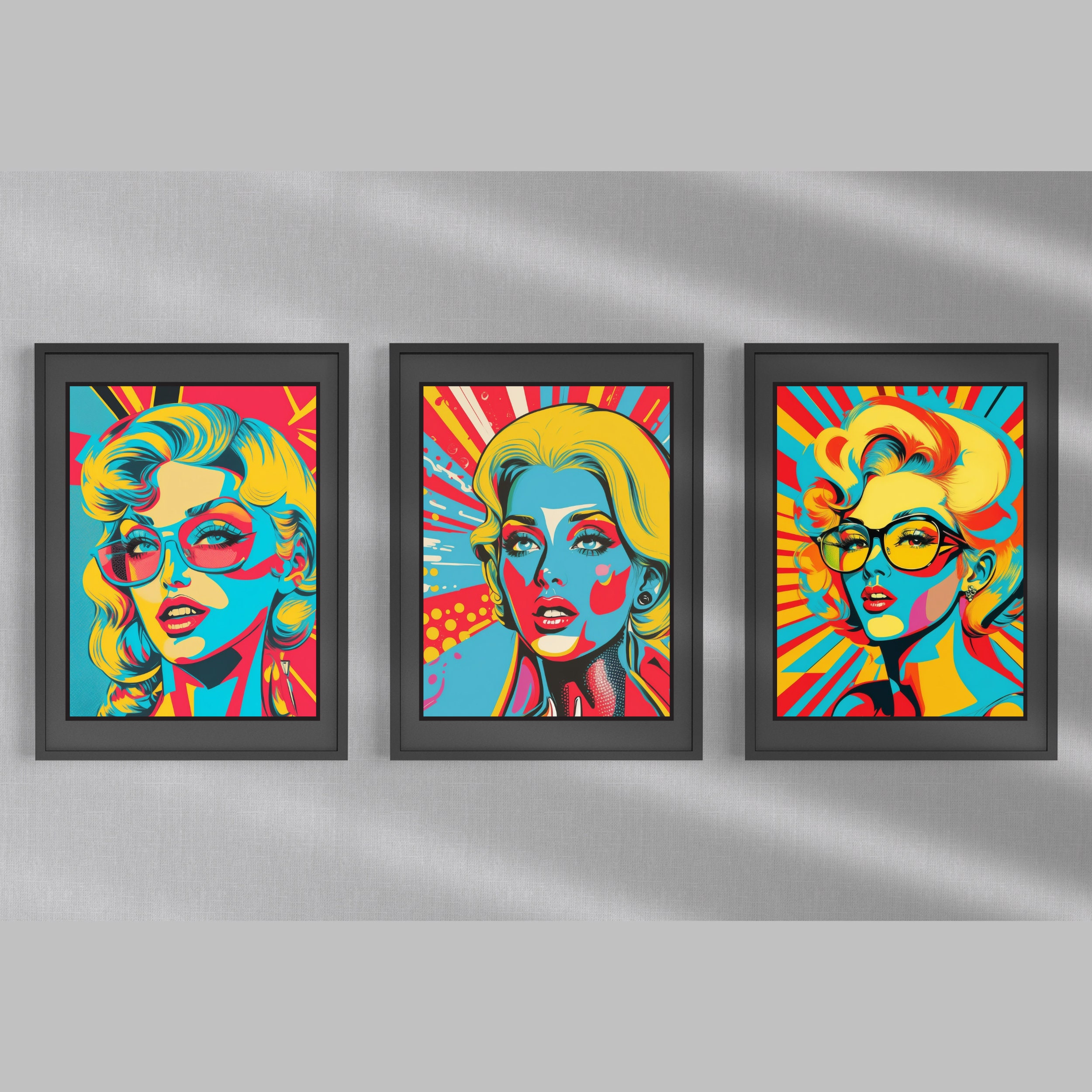 Pop Culture Wall Art Colorful Pop Art Posters Pop Culture Wall Art ...
