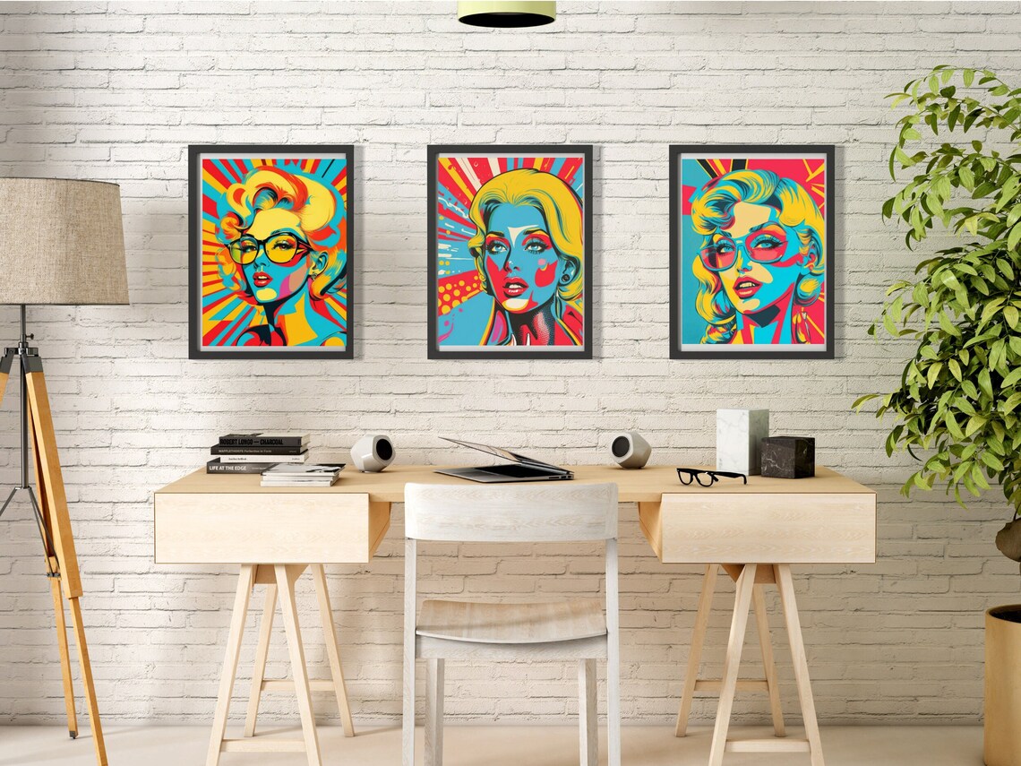 Pop Culture Wall Art Colorful Pop Art Posters Pop Culture Wall Art ...