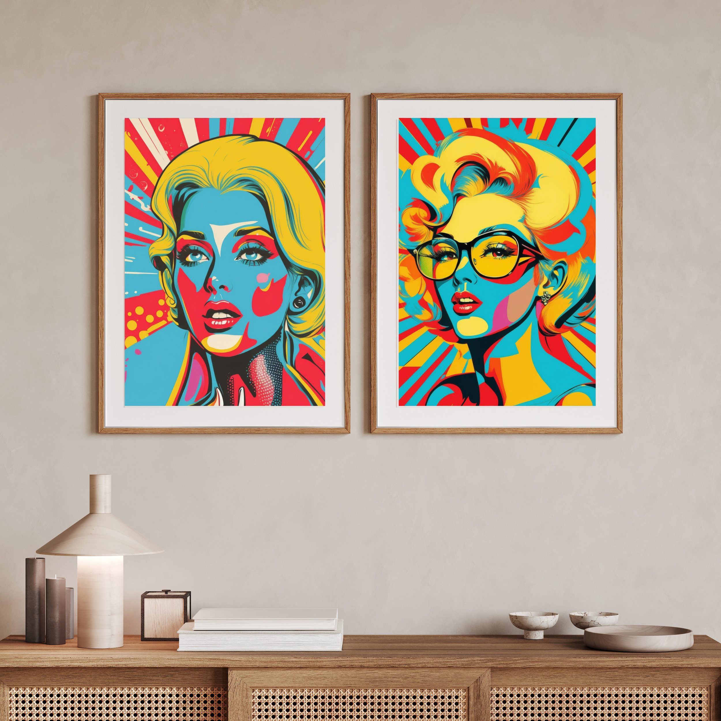Pop Culture Wall Art Colorful Pop Art Posters Pop Culture Wall Art ...