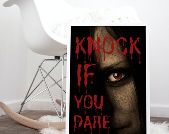 Scary Door Poster - Etsy