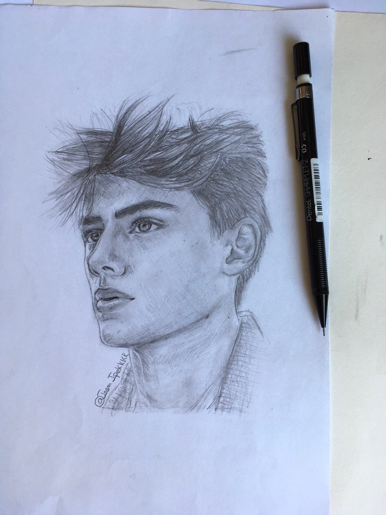 Personalized Realistic A4 Portrait Drawing Family - Etsy