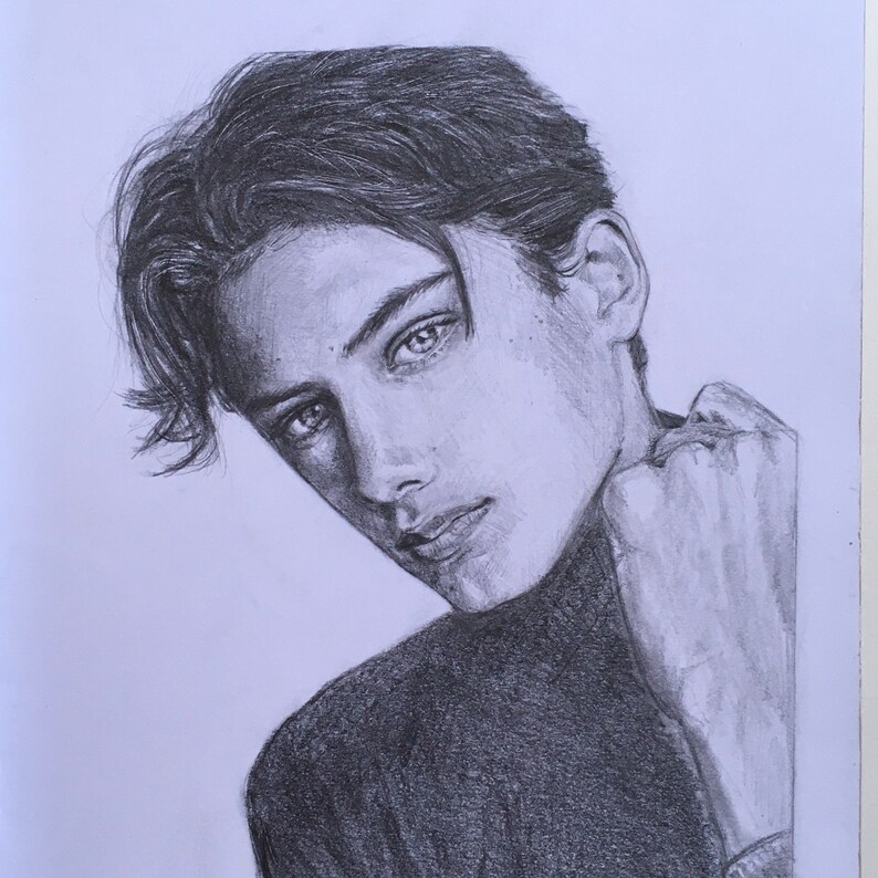 Personalized Realistic A4 Portrait Drawing Family - Etsy