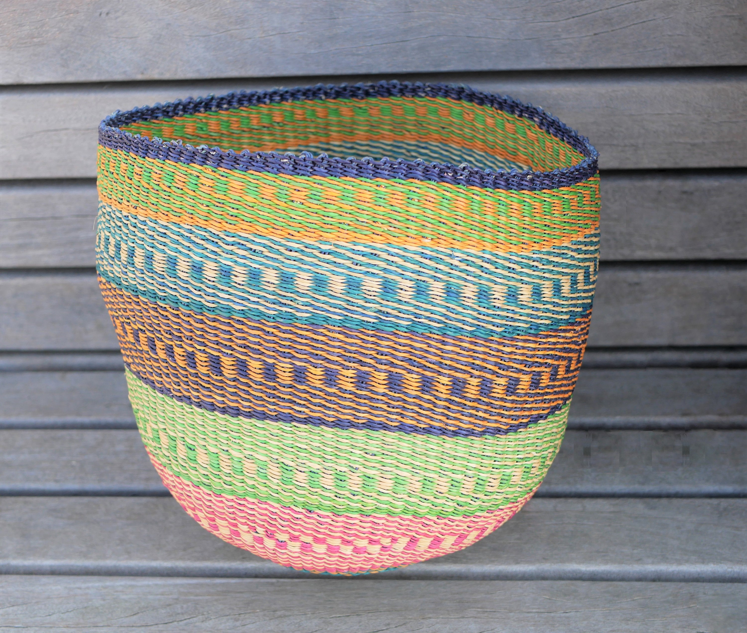 Woven Planter Basket Colourful Storage Basket - Etsy