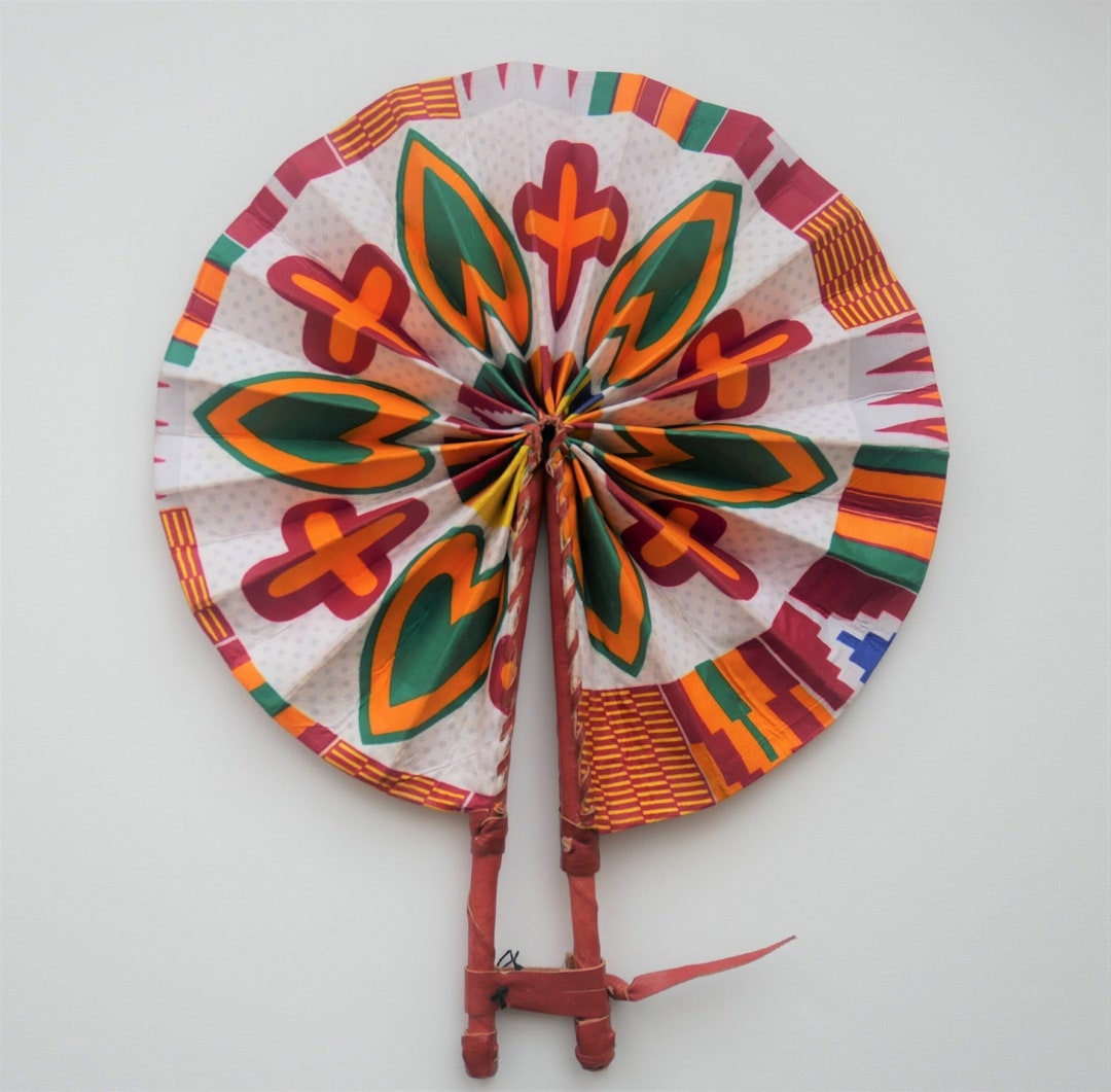 Ankara African Print Hand Fan Ghanaian Handmade Foldable - Etsy Canada