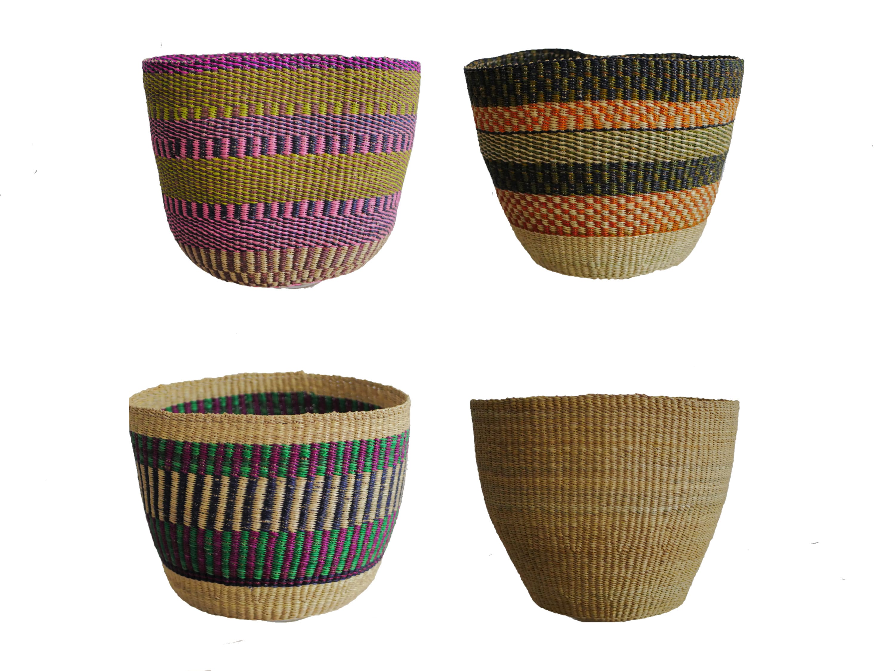 Woven Planter Basket | Colourful Storage Basket - Etsy