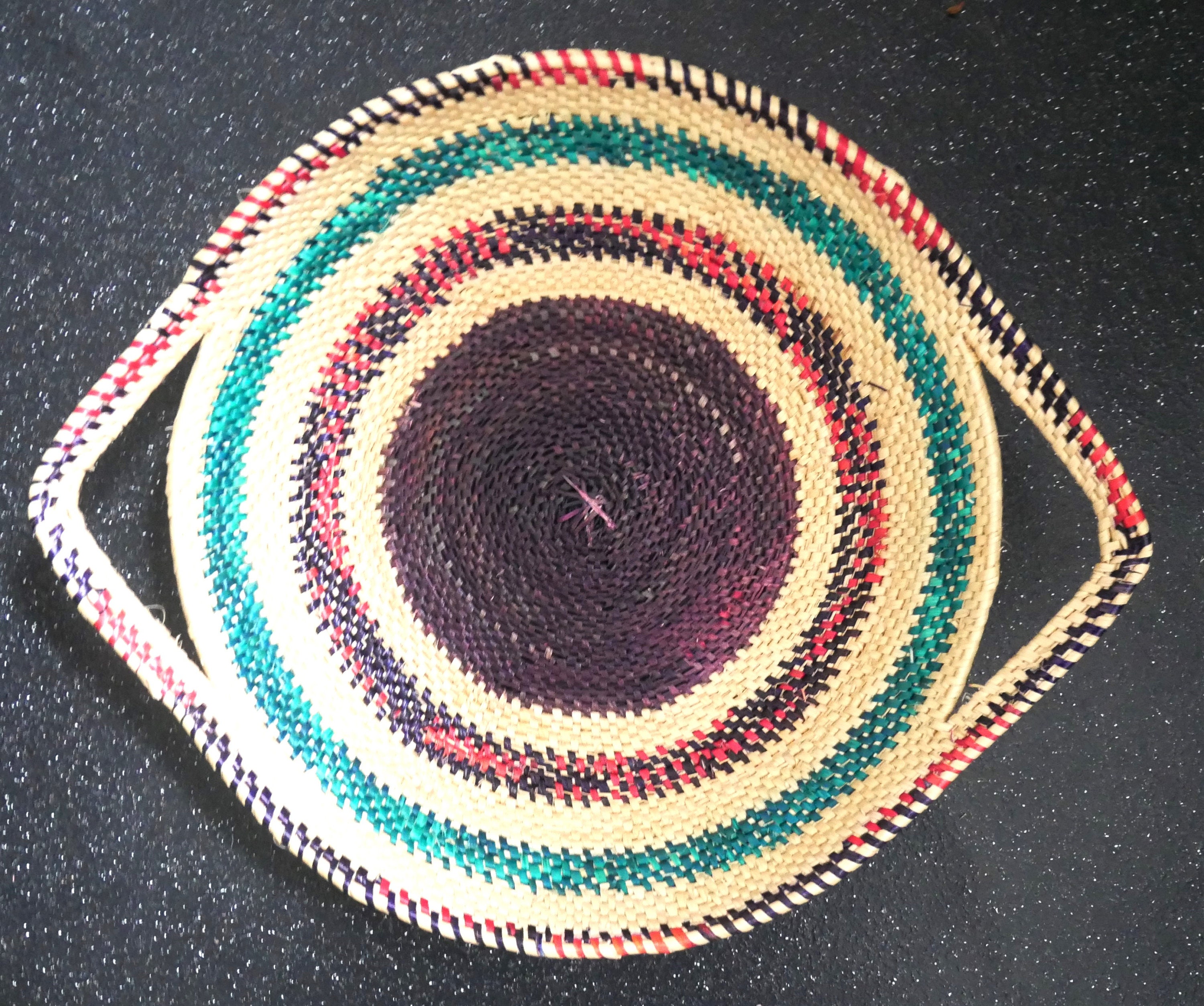 Handwoven Large Round Woven Soe Tray Handmade Bolga Wall Basket - Etsy