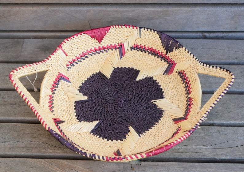 Handwoven Large Round Woven Soe Tray Handmade Bolga Wall Basket - Etsy