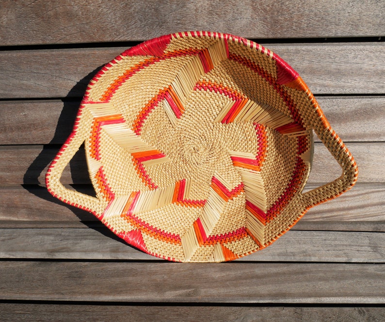 Handwoven Large Round Woven Soe Tray Handmade Bolga Wall Basket - Etsy