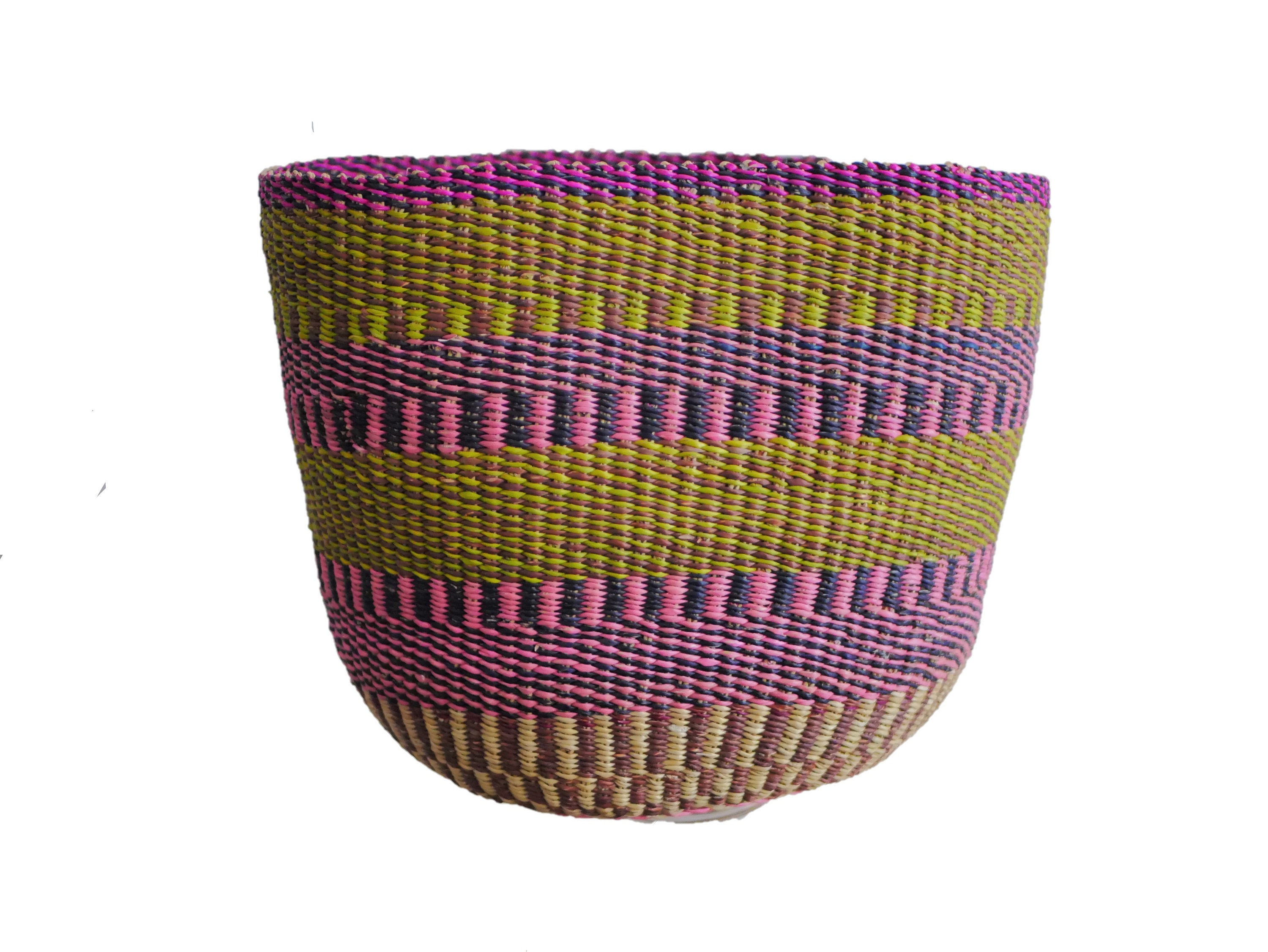 Woven Planter Basket | Colourful Storage Basket - Etsy