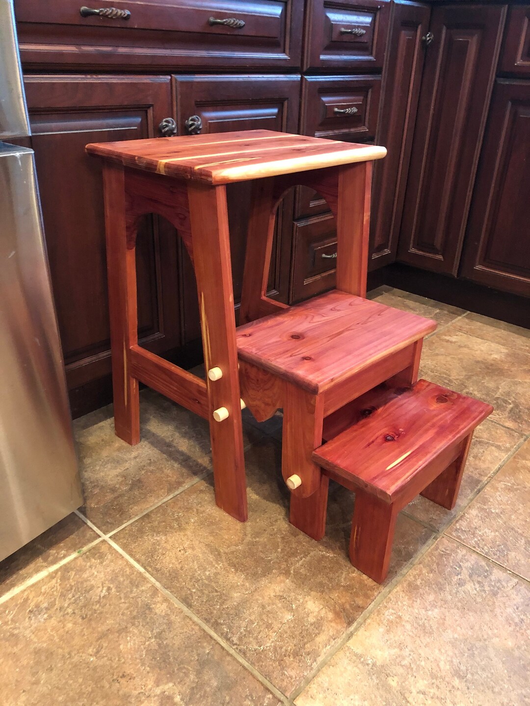 3-tier Folding Step Stool - Etsy