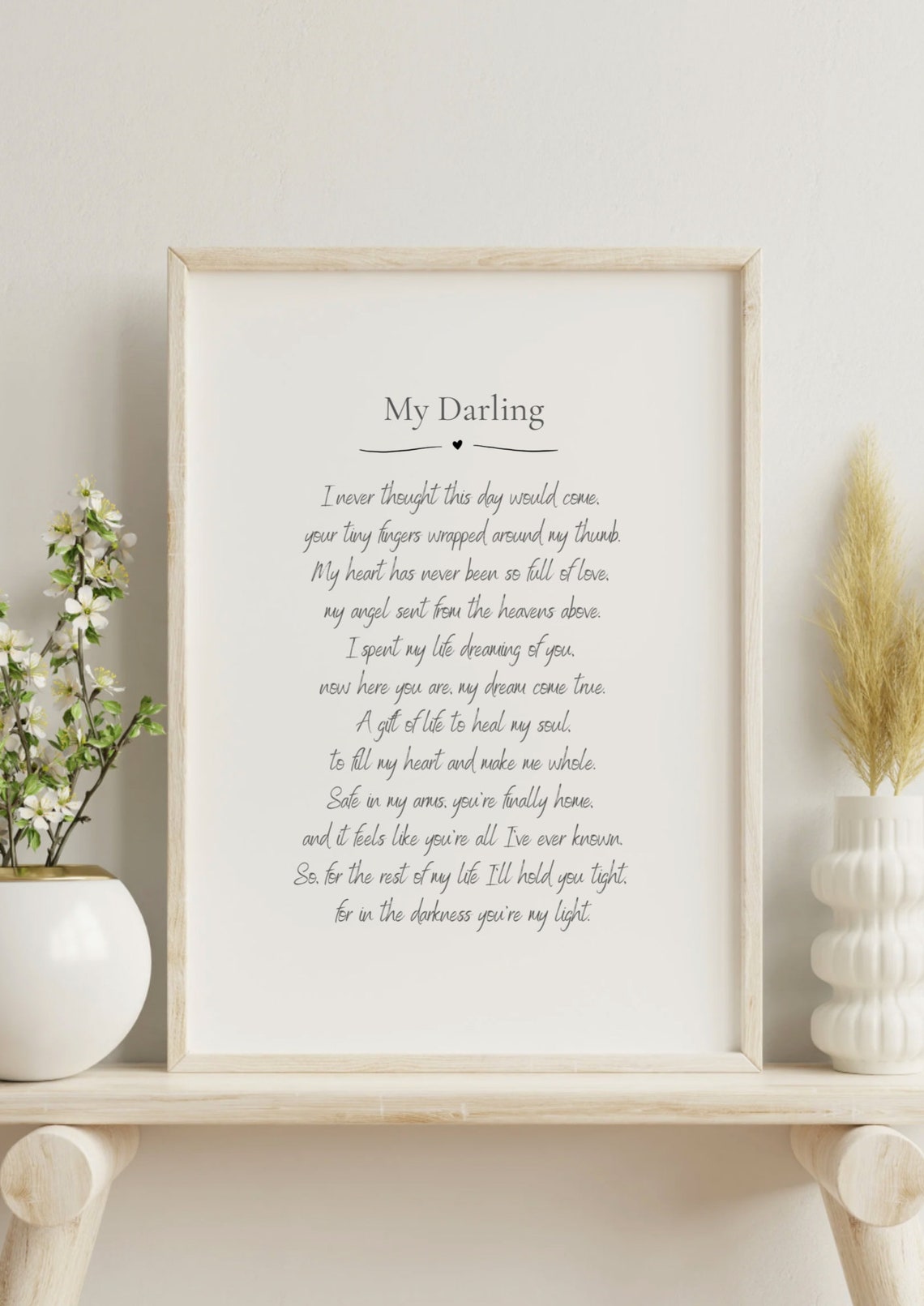 My Darling - Poem for Baby - Digital Download - Etsy