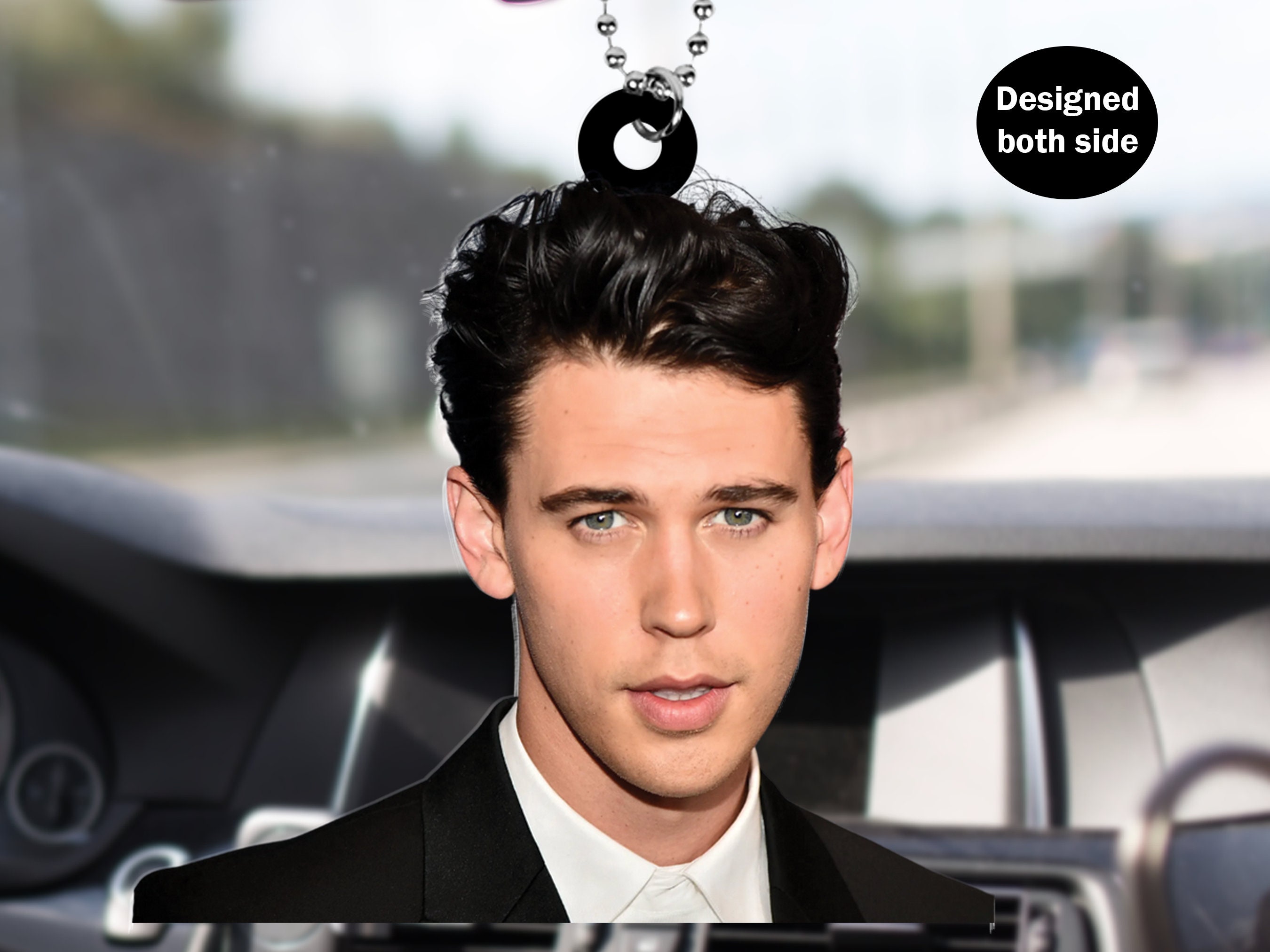 Austin Butler as Elvis Car Rear View Mirror Ornament Austin - Etsy