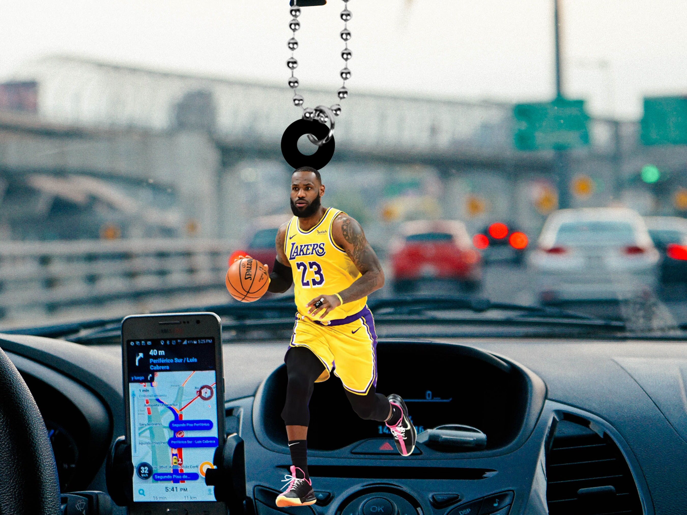 Lebron James Car Rear View Mirror Ornament Lebron James Car - Etsy
