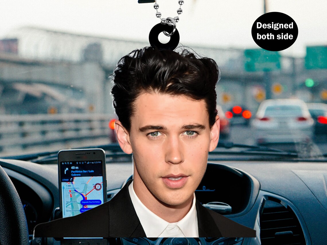 Austin Butler as Elvis Car Rear View Mirror Ornament Austin - Etsy