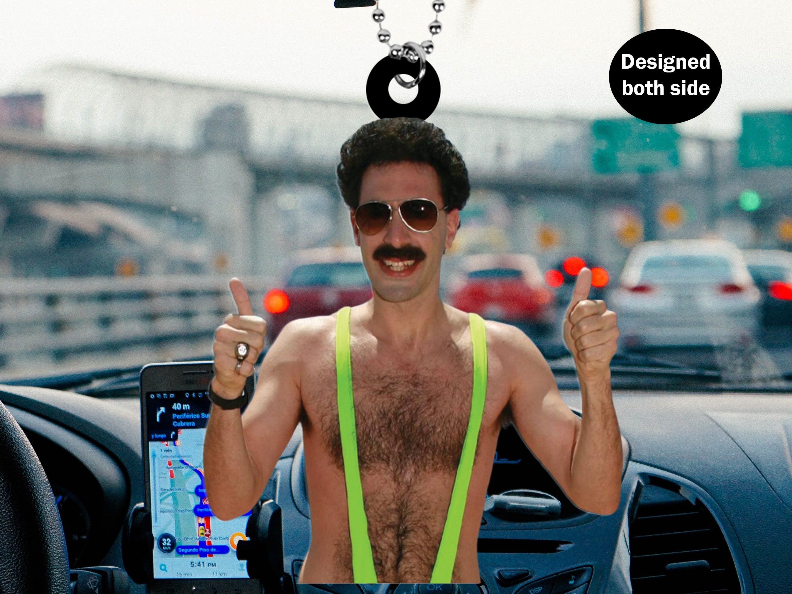 Borat Funny Meme Car Rear View Mirror Ornament Funny Borat - Etsy