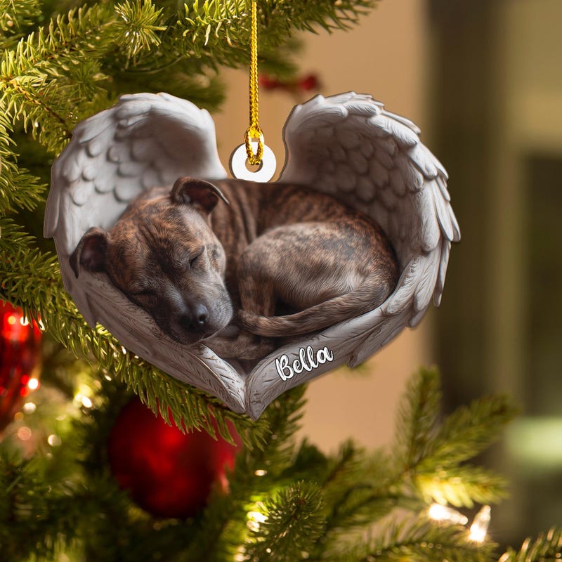 Pet Angel Ornament Wood - Etsy UK