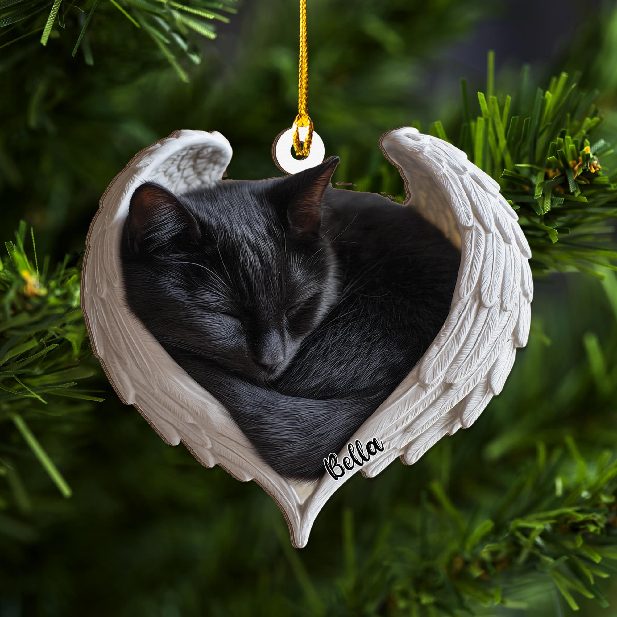 Personalized Bombay Cat Angel Ash Plywood Ornament Flat 2D Cutout ...