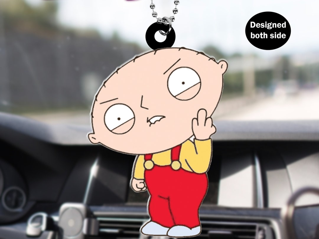 Stewie Griffin Car Rear View Mirror Ornament, Stewie Griffin Meme Car ...