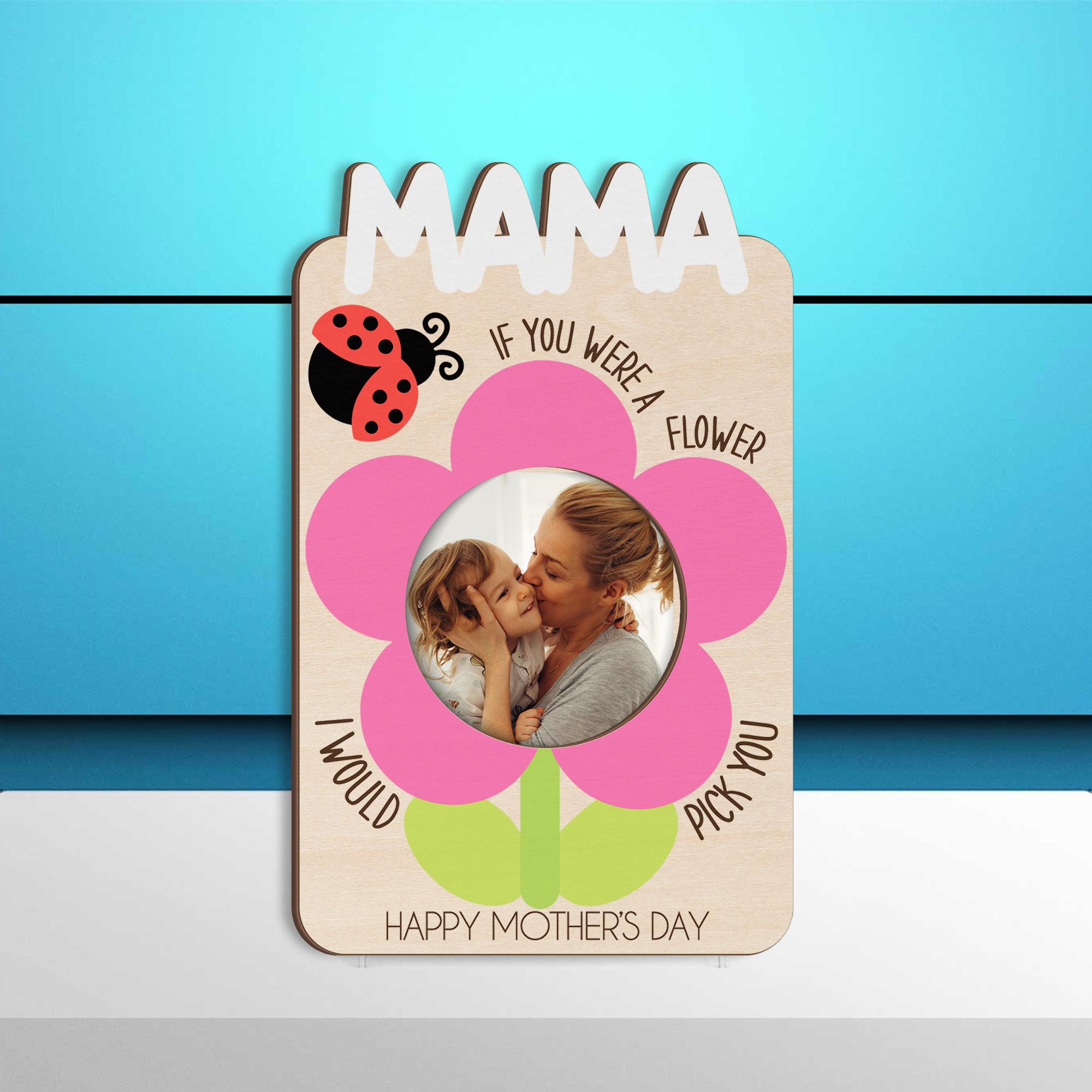 Custom Mother's Day Gift Wooden Photo Frame , Personalised Mothers Day ...