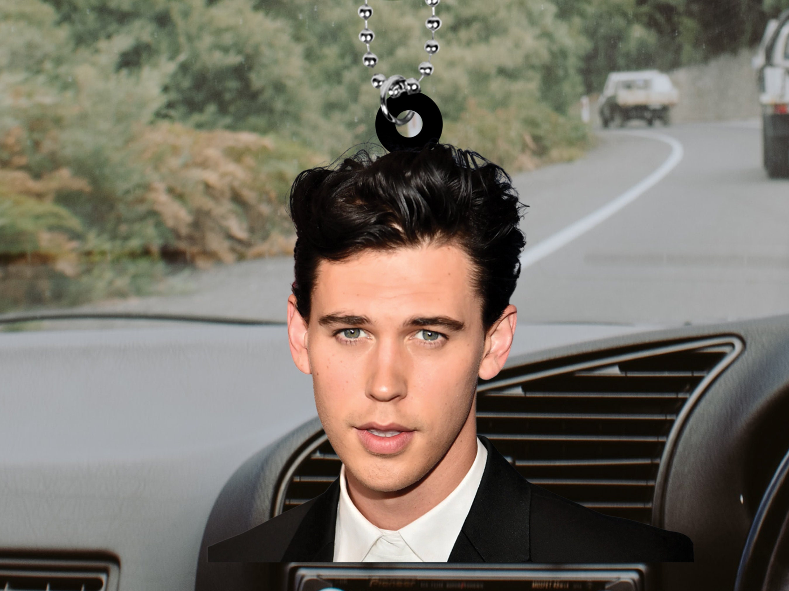 Austin Butler as Elvis Car Rear View Mirror Ornament Austin - Etsy