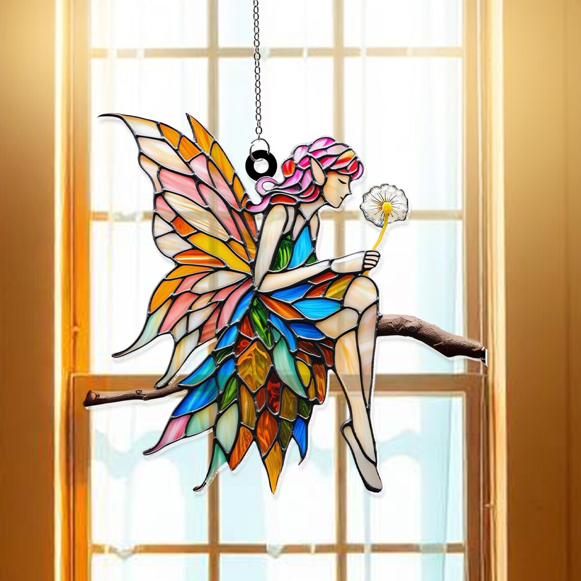 Lightcatcher Enchanted Forest Fairy Acrylic Window Hanging Ornament ...