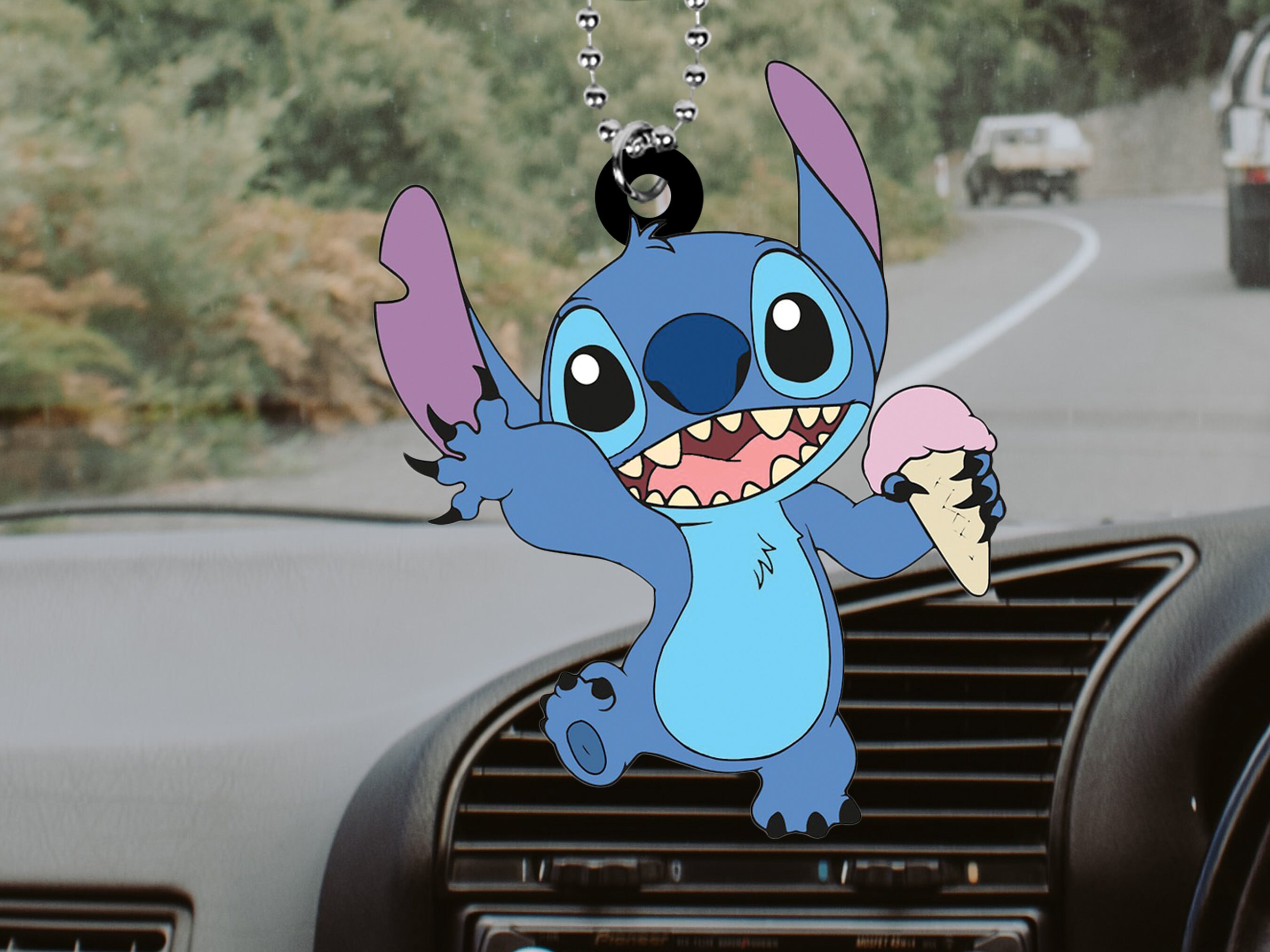 Lilo & Stitch Car Ornament Funny Lilo Meme Car Hanging - Etsy