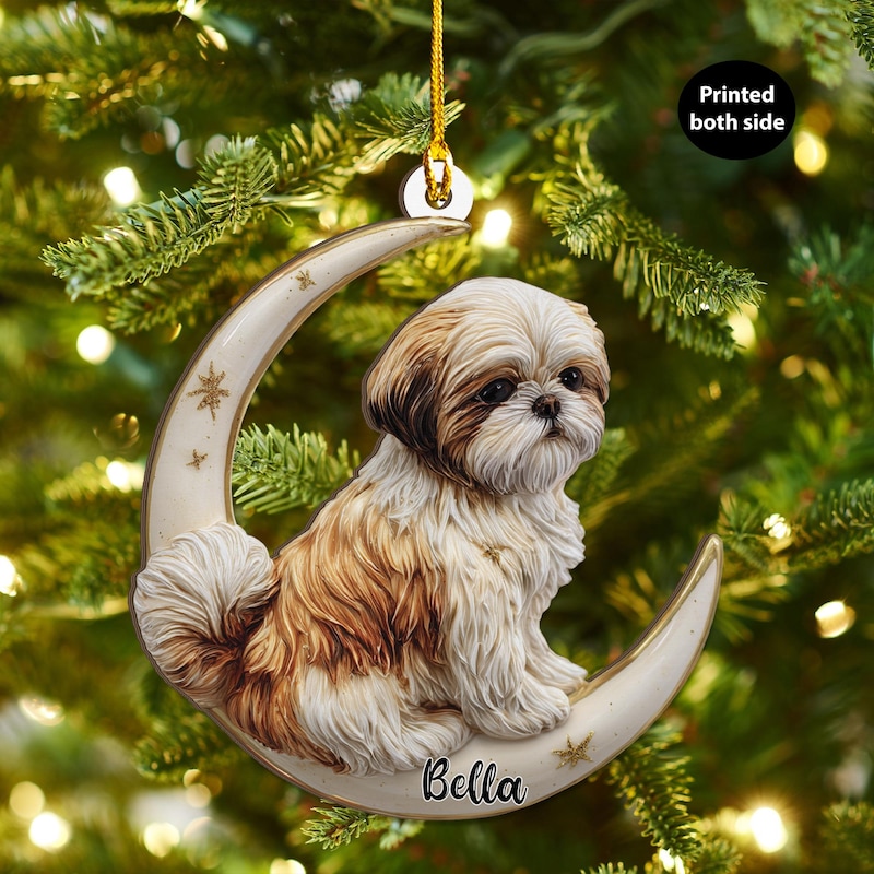 Shih Tzu Christmas Ornaments - Etsy