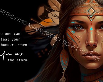 Beautiful Aztec Queen Woman Art18//premium Digital Product Ai Clip Art ...