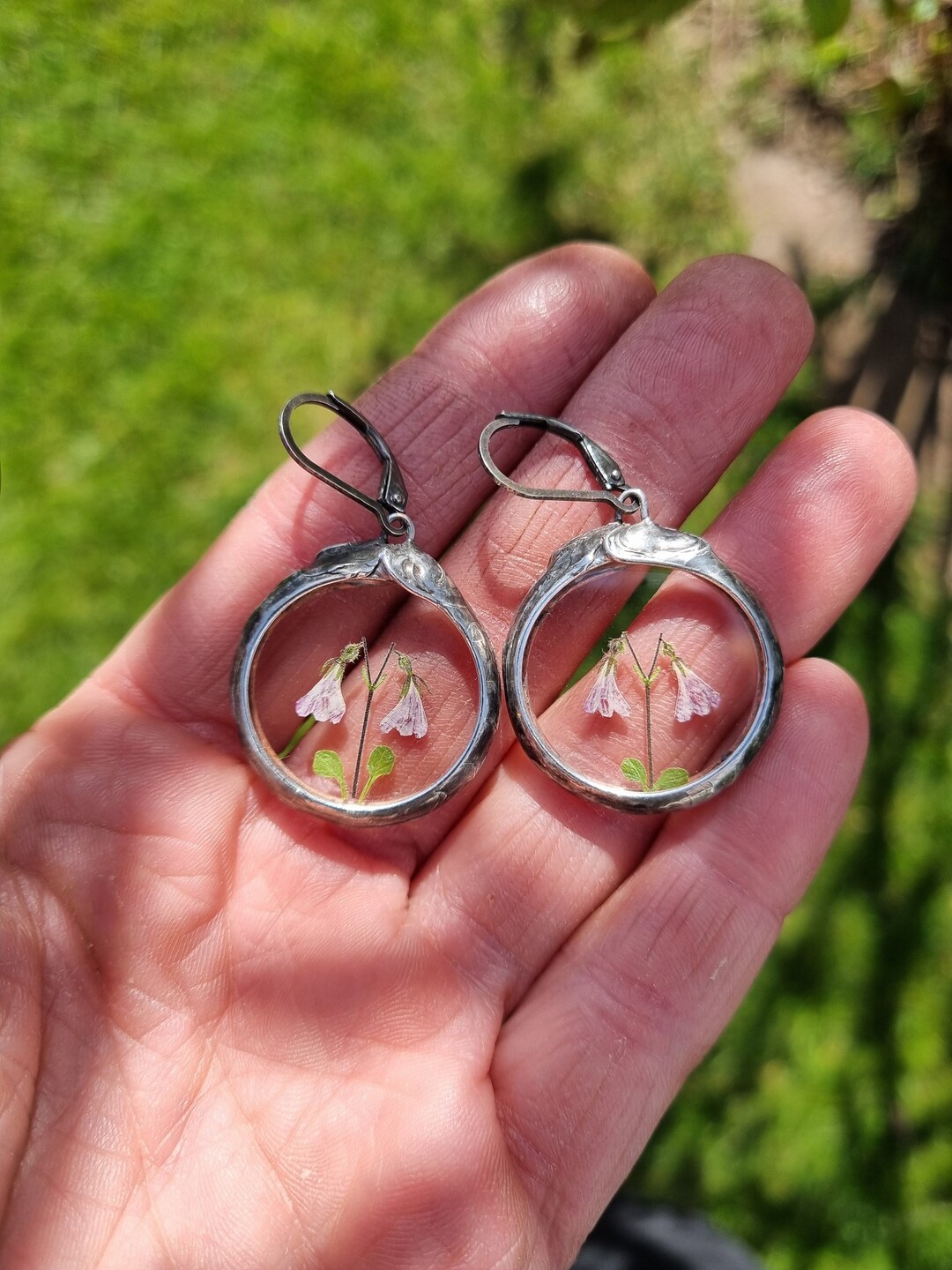 Twinflower Earrings. Linnaea Borealis. in Swedish "linnea". Real ...