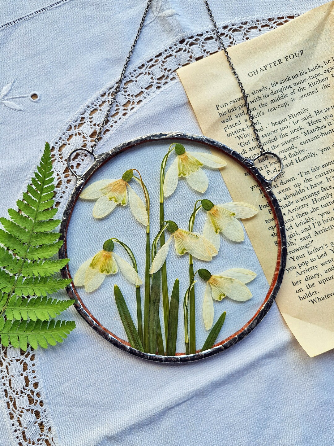 Snowdrop Frame, Terrarium Decor. Galanthus Nivalis, in Swedish ...
