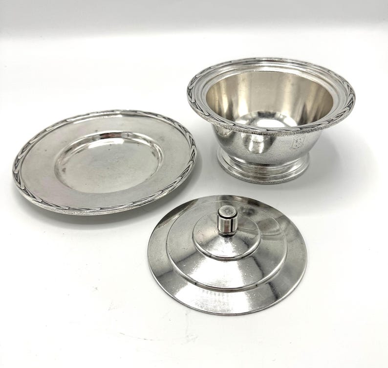 St. Moritz Hotel Silverplate Bowl With Lid & Underplate - NYC ...