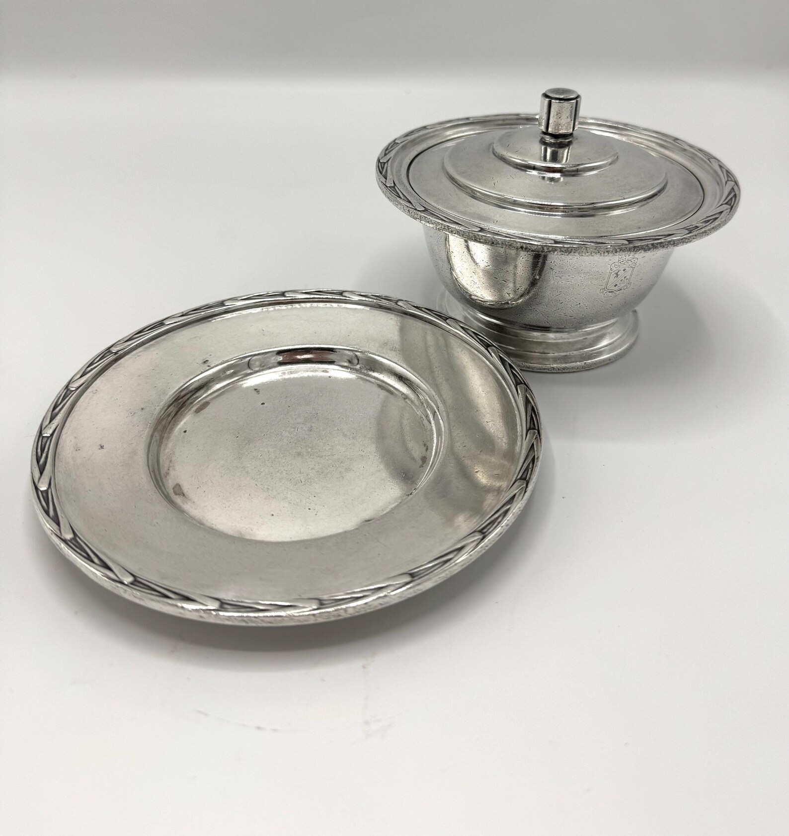 St. Moritz Hotel Silverplate Bowl With Lid & Underplate - NYC ...