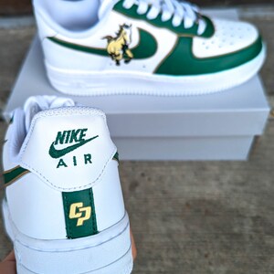 Custom College/university Air Force 1 Sneaker | Cal Poly OR School of ...