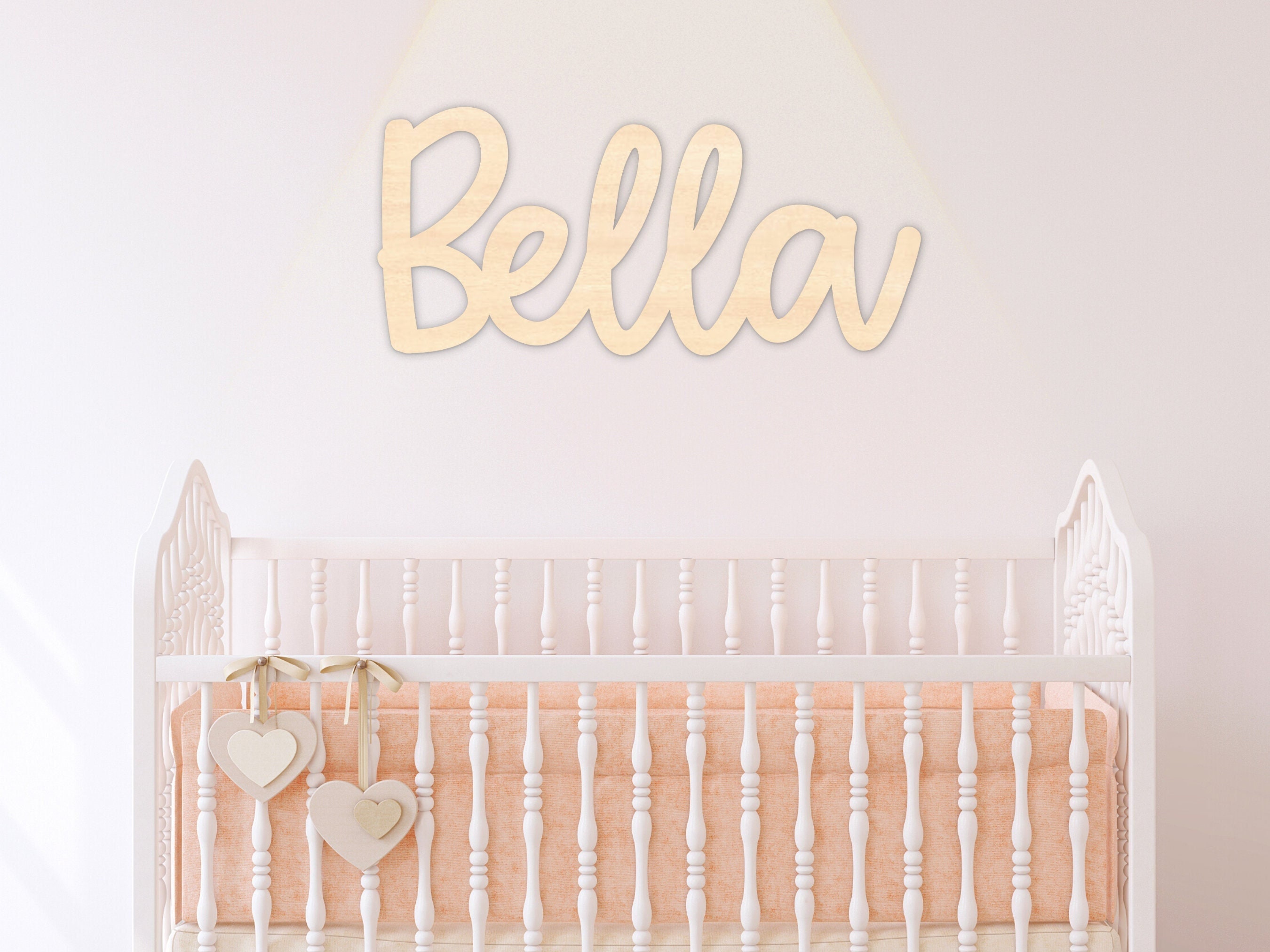 Personalised Wooden Name Sign Wall Lettering Custom - Etsy